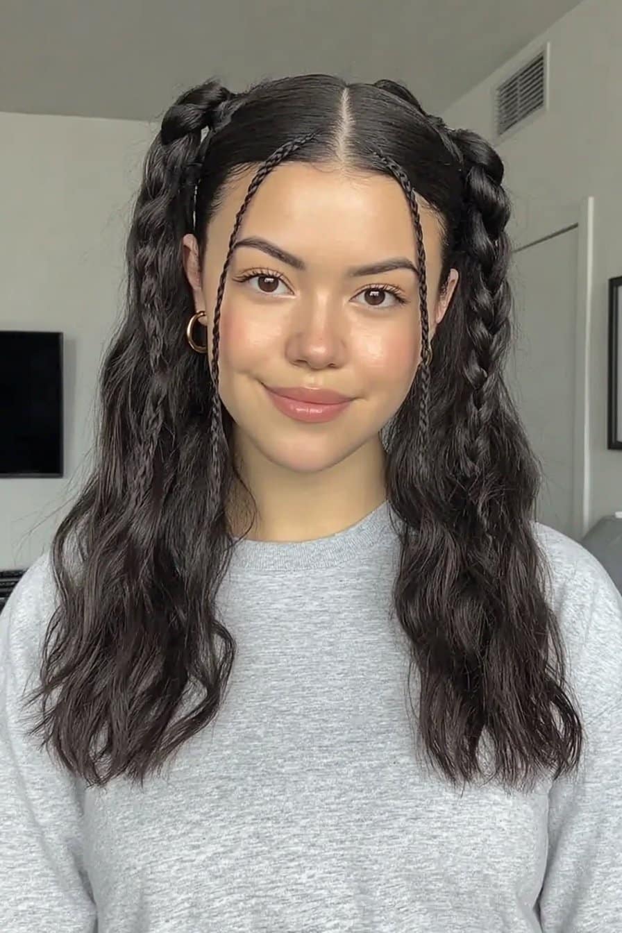 17 Stunning Half Up Half Down Pigtails to Try Today